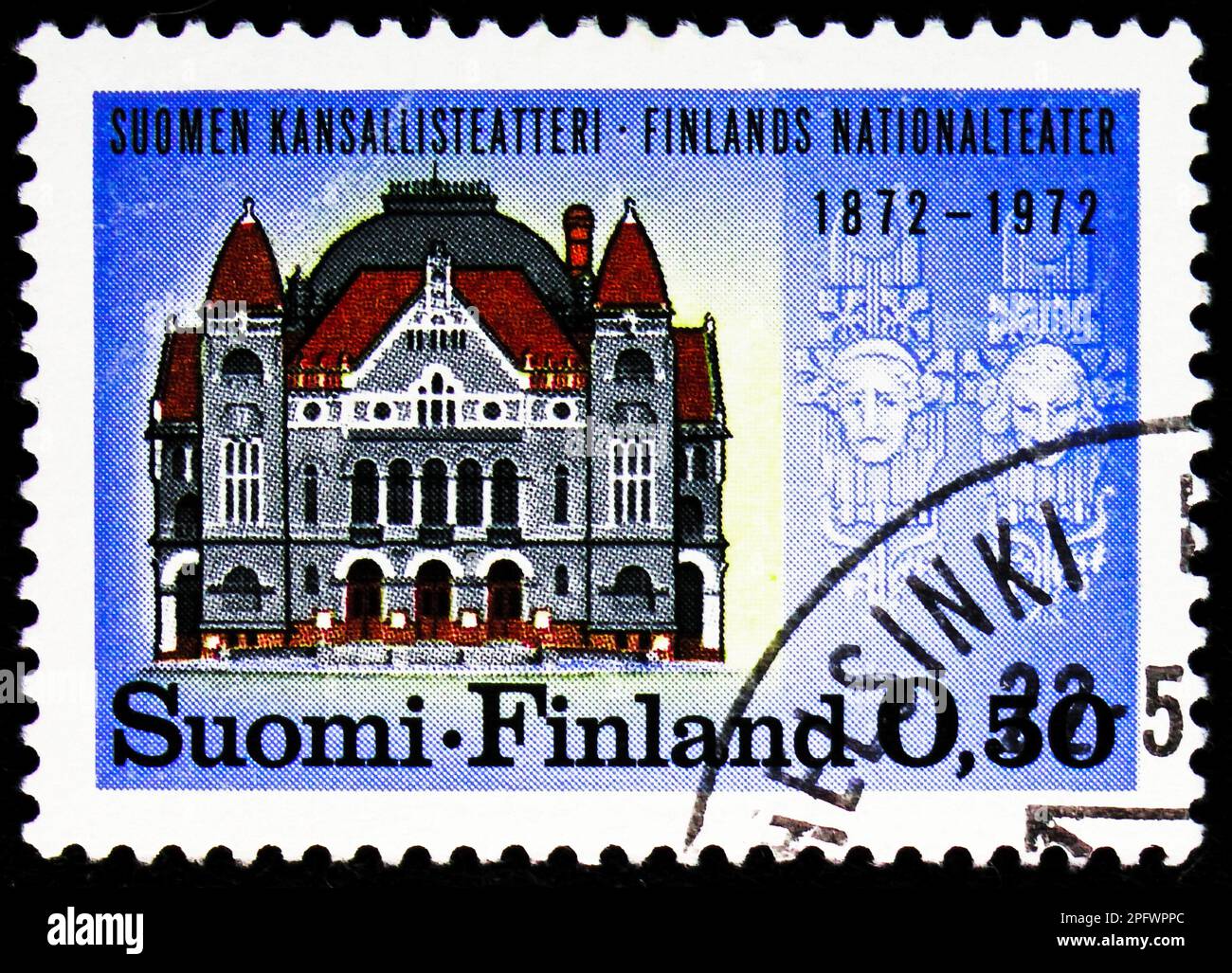MOSCOW, RUSSIA - FEBRUARY 17, 2023: Postage stamp printed in Finland ...