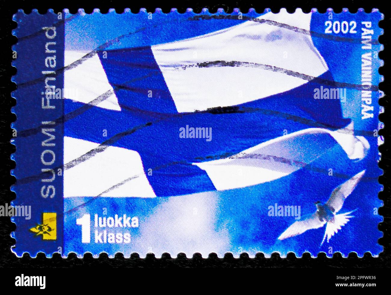 MOSCOW, RUSSIA - FEBRUARY 17, 2023: Postage stamp printed in Finland ...
