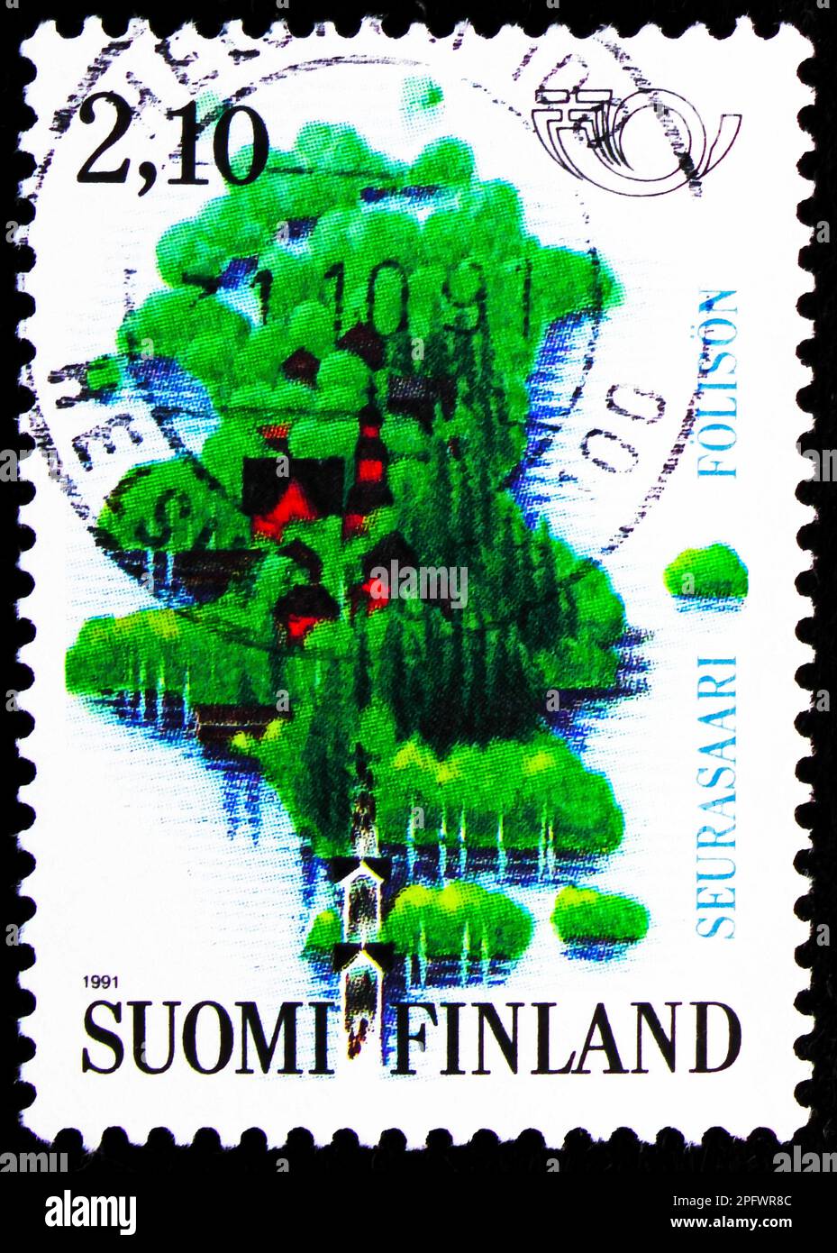 MOSCOW, RUSSIA - FEBRUARY 17, 2023: Postage stamp printed in Finland ...