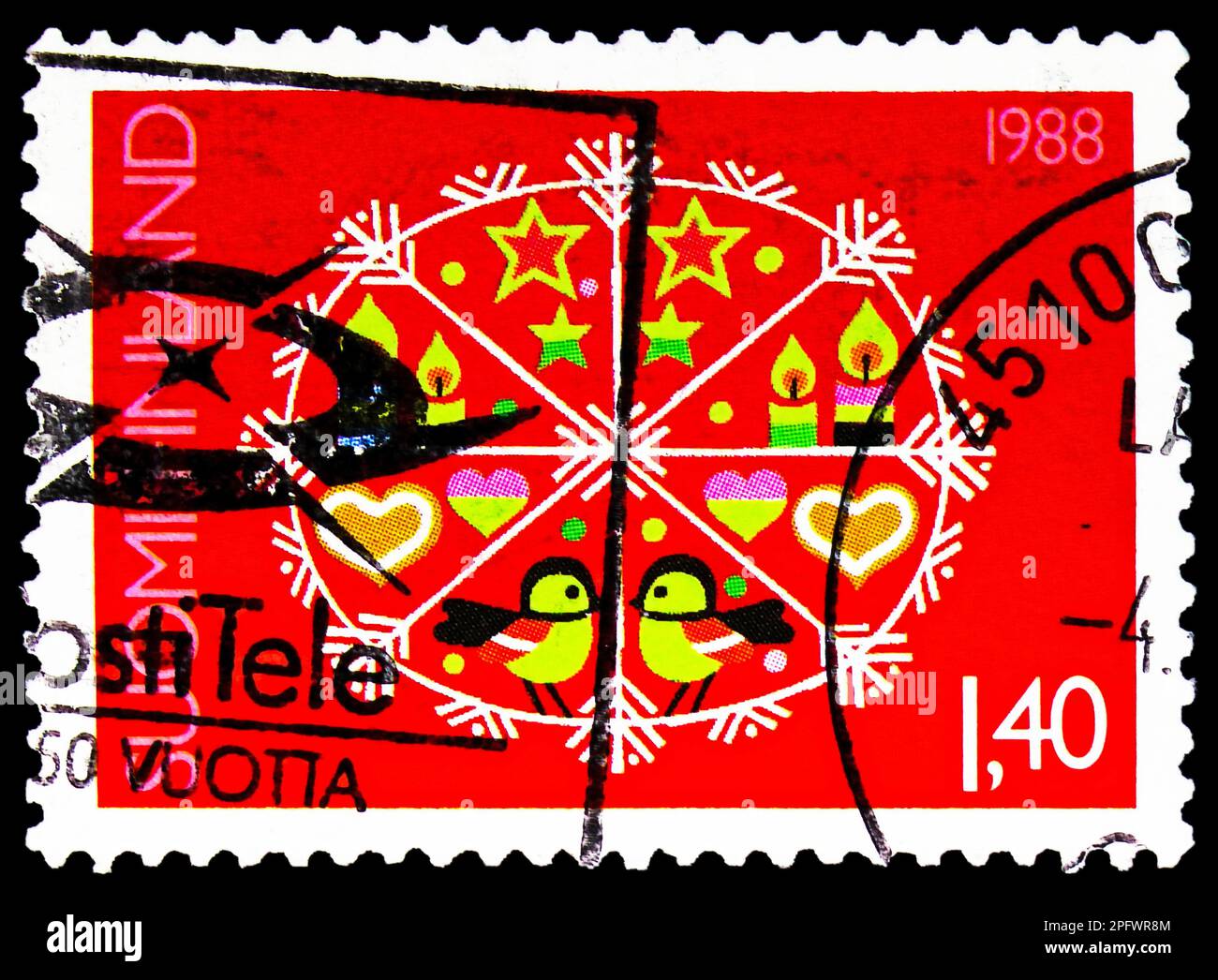 MOSCOW, RUSSIA - FEBRUARY 17, 2023: Postage stamp printed in Finland ...