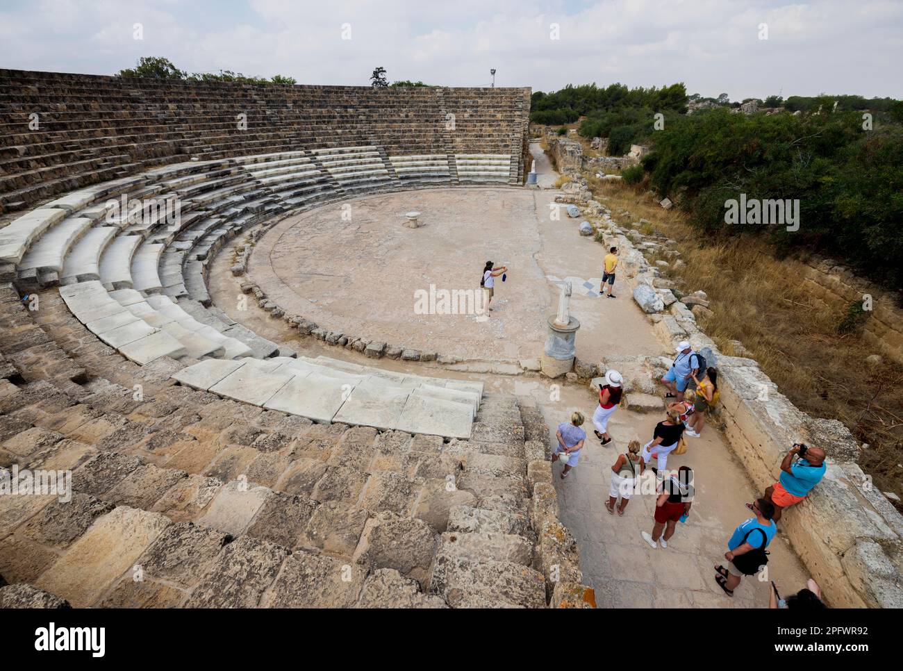 June 7, 2022, Famagusta, Cyprus: The Roman theatre of Salamis was built ...