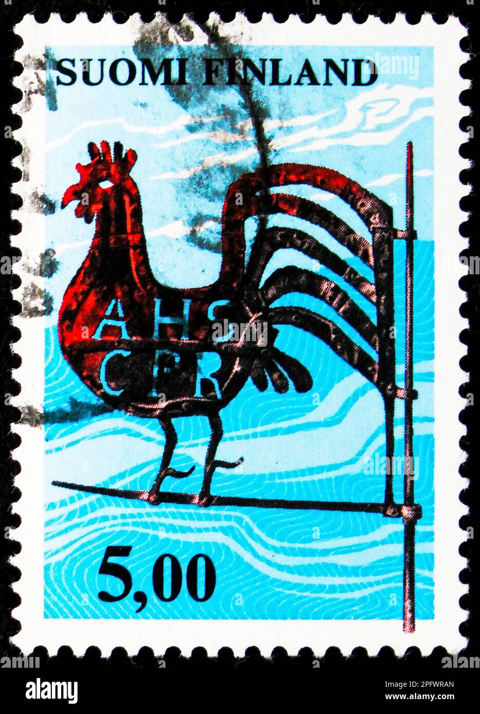 MOSCOW, RUSSIA - FEBRUARY 17, 2023: Postage stamp printed in Finland ...