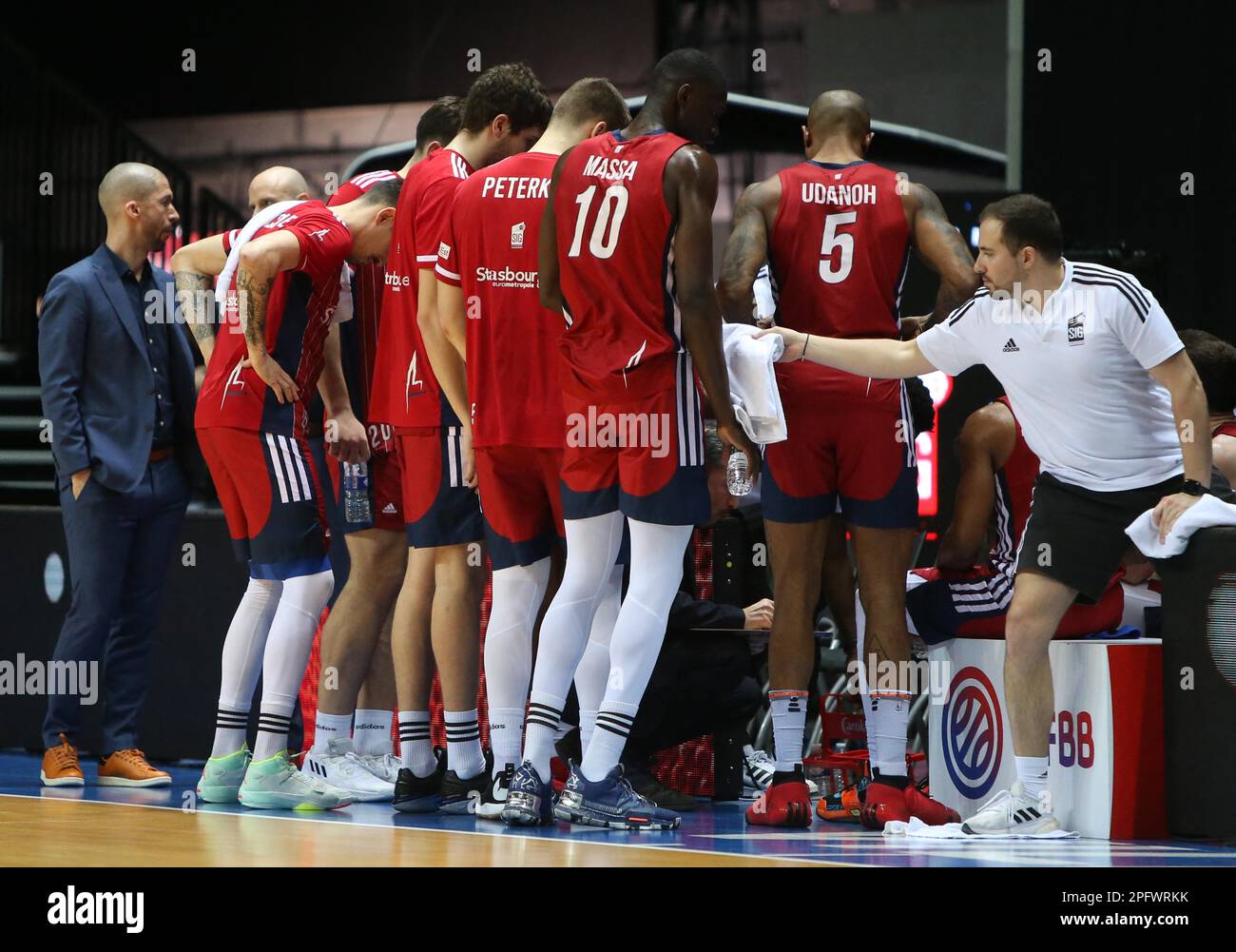 Trelaze, France. 18th Mar, 2023. Team SIG STRASBOURG during the ...