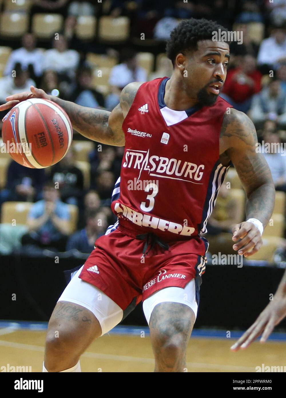 Trelaze, France. 18th Mar, 2023. Marcus KEENE of SIP STRASBOURG during ...