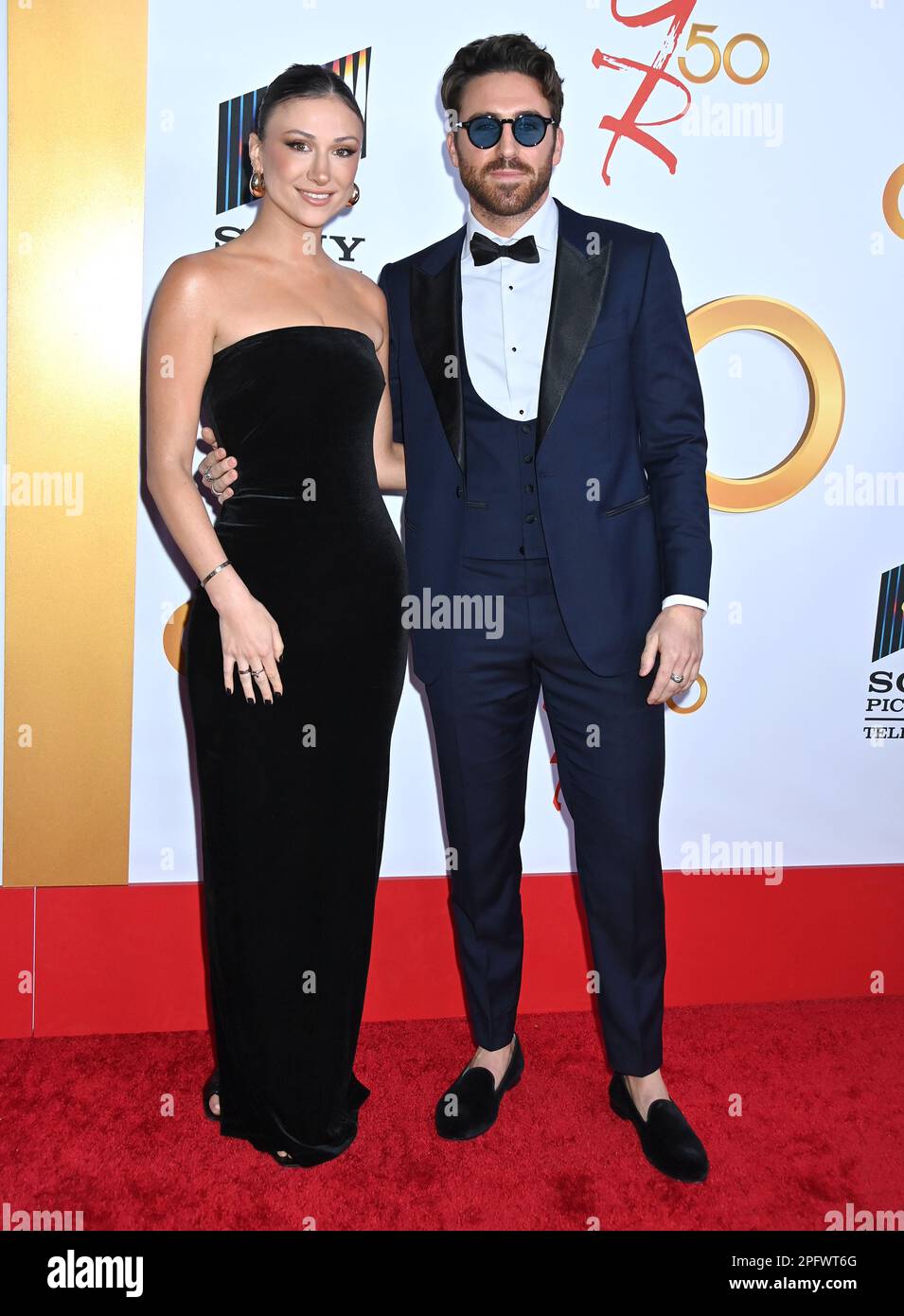 Conner Floyd and Carly Frei arriving at the 50th Anniversary of The ...