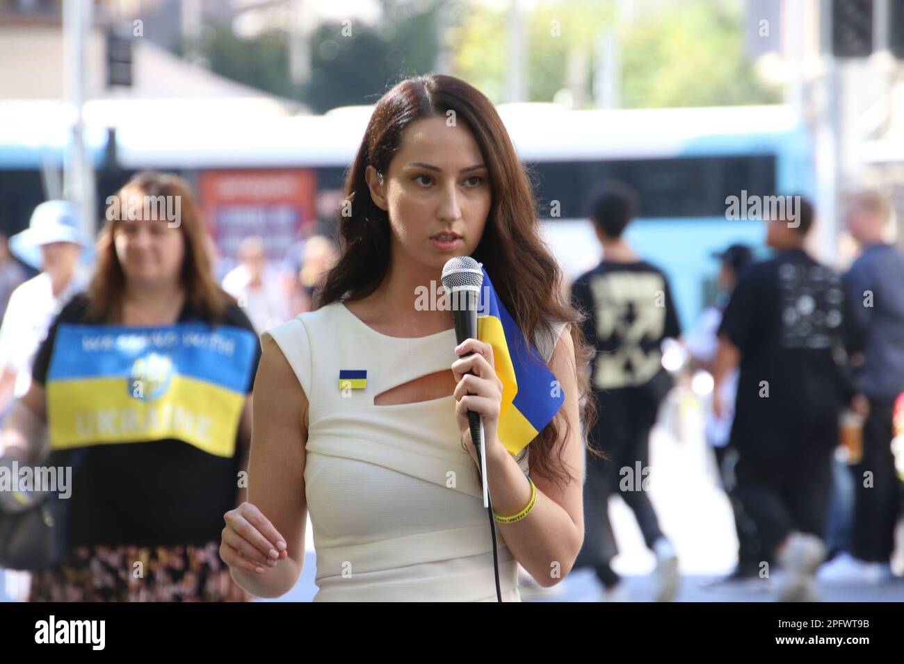 Sydney, Australia. 19th March 2023. Weekly ‘Stand with Ukraine’ rally ...