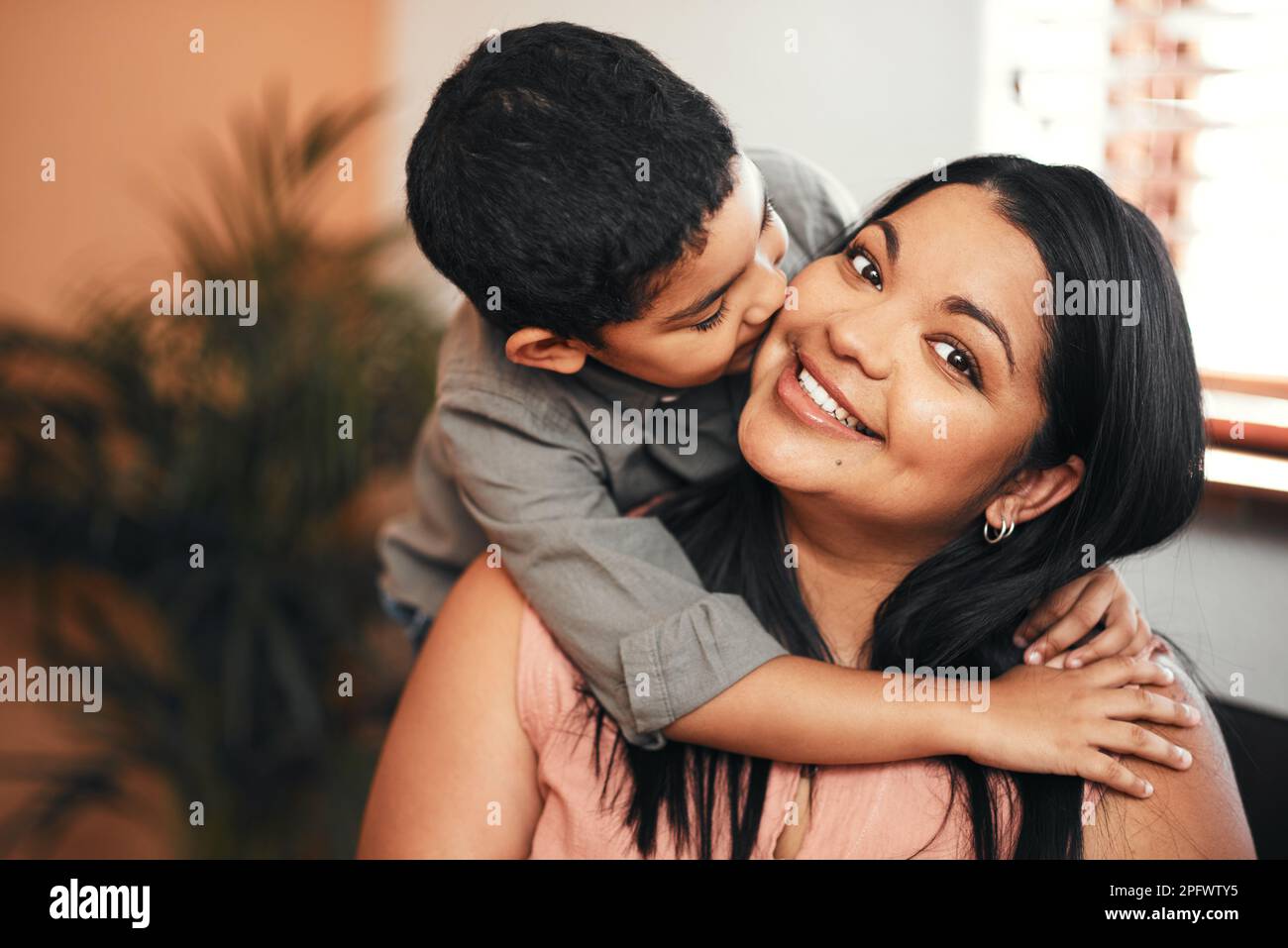 Hes always showering me with so many kisses. an adorable little boy ...