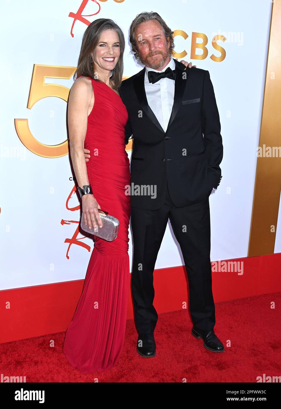 Susan Walters and Linden Ashby arriving at the 50th Anniversary of The ...