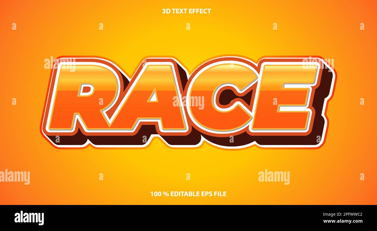 3d race text hi-res stock photography and images - Alamy