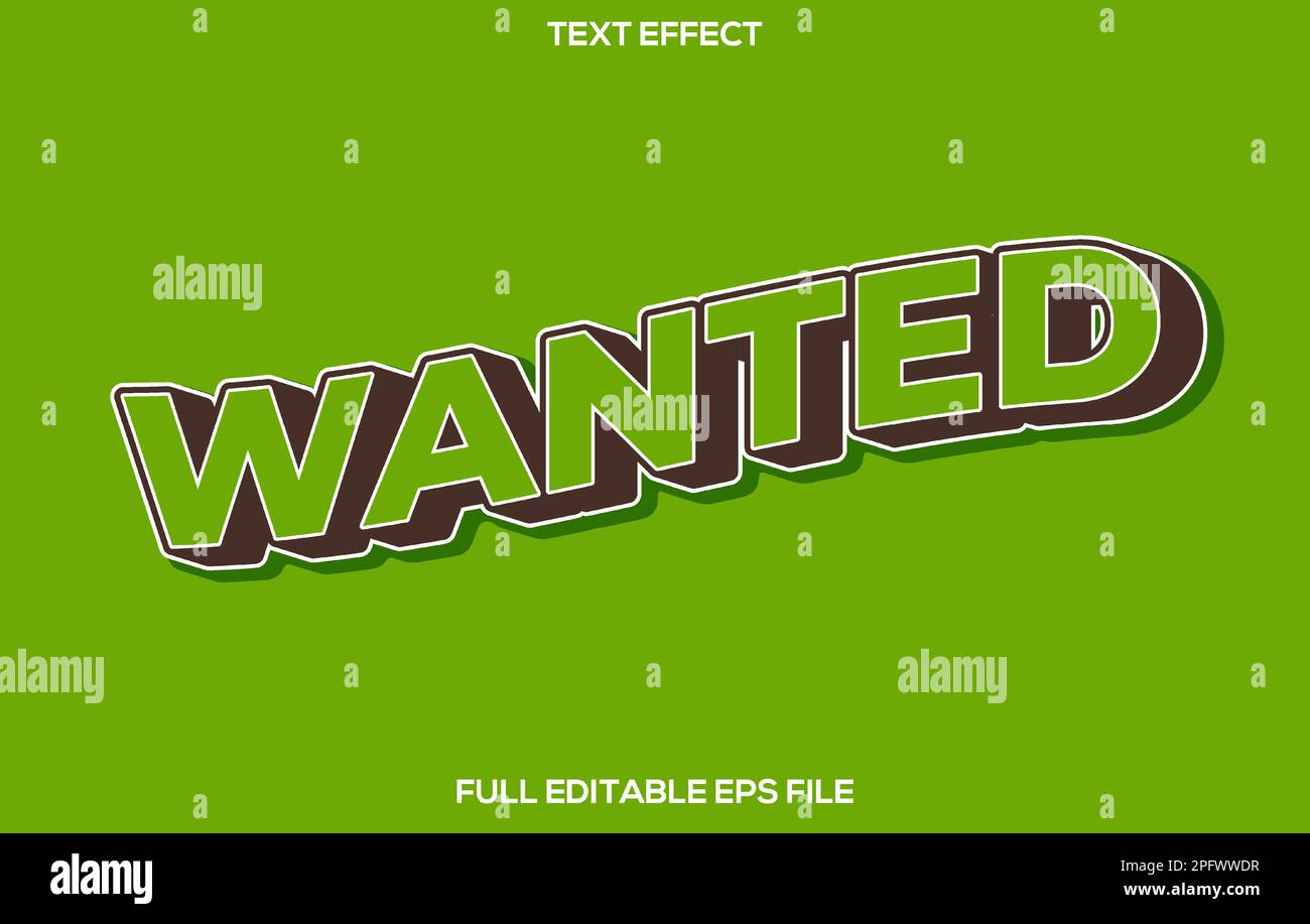 Wanted Word Template