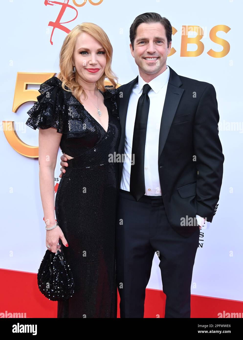 Adrienne Frantz and Scott Bailey arriving at the 50th Anniversary of ...