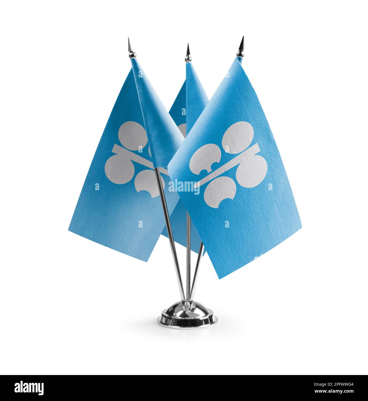 Small national flags of the Organization of the Petroleum Exporting ...