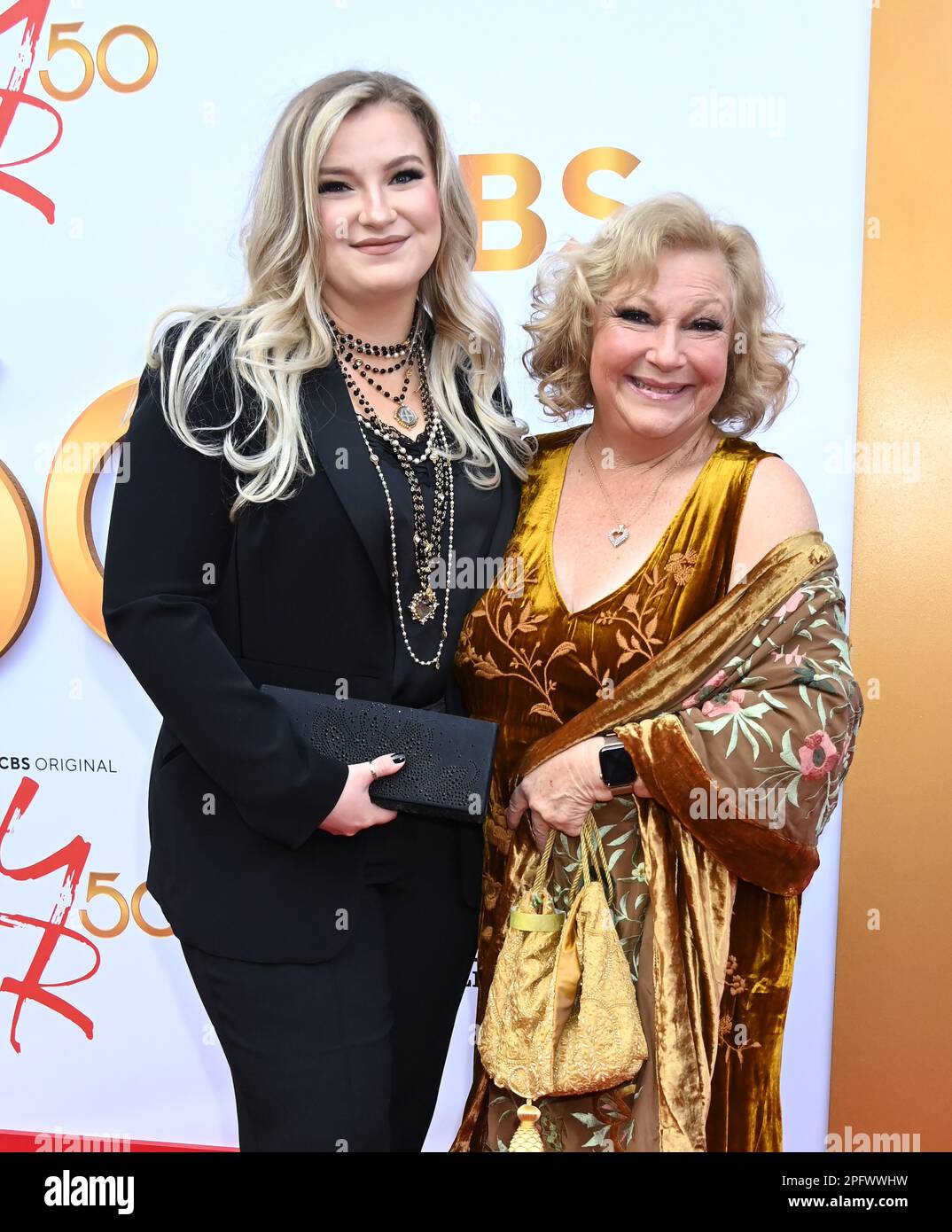 Emelia Banninger and Beth Maitland arriving at the 50th Anniversary of ...