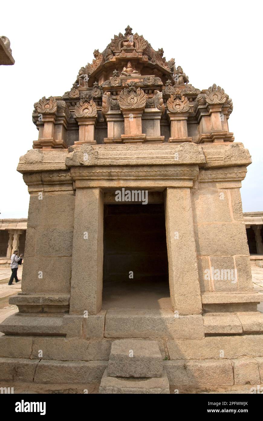 Small temple in acomplex of Krishna Temple at Hampi state Karanataka ...
