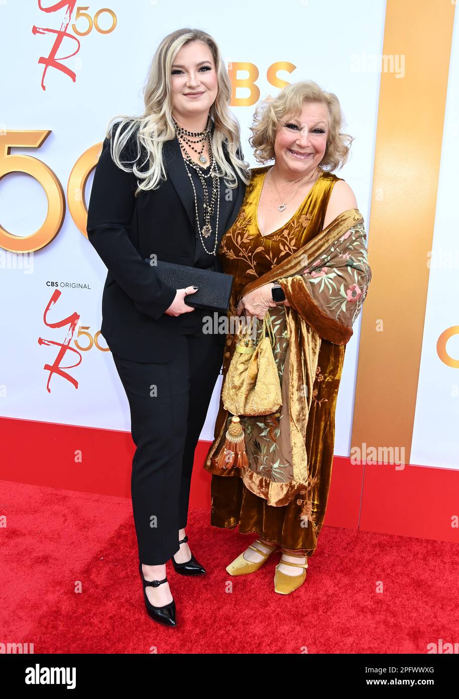 Emelia Banninger and Beth Maitland arriving at the 50th Anniversary of ...