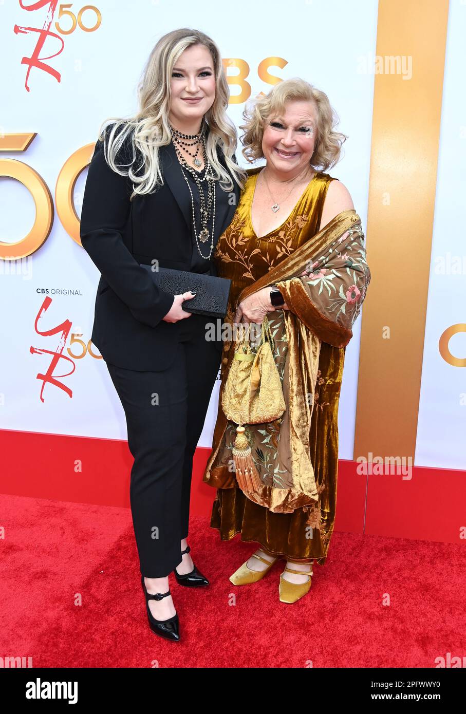 Emelia Banninger and Beth Maitland arriving at the 50th Anniversary of ...