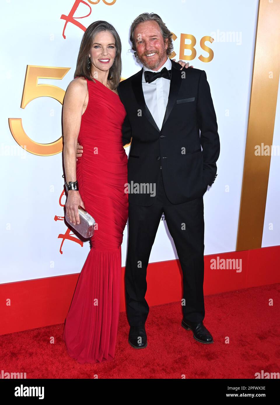 Susan Walters and Linden Ashby arriving at the 50th Anniversary of The ...