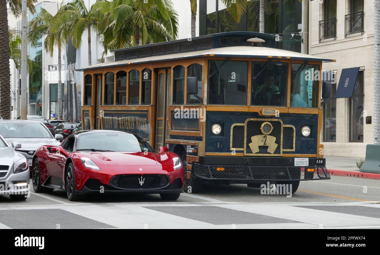 Beverly Hills, California, USA 18th March 2023 Luxury Sports car and ...