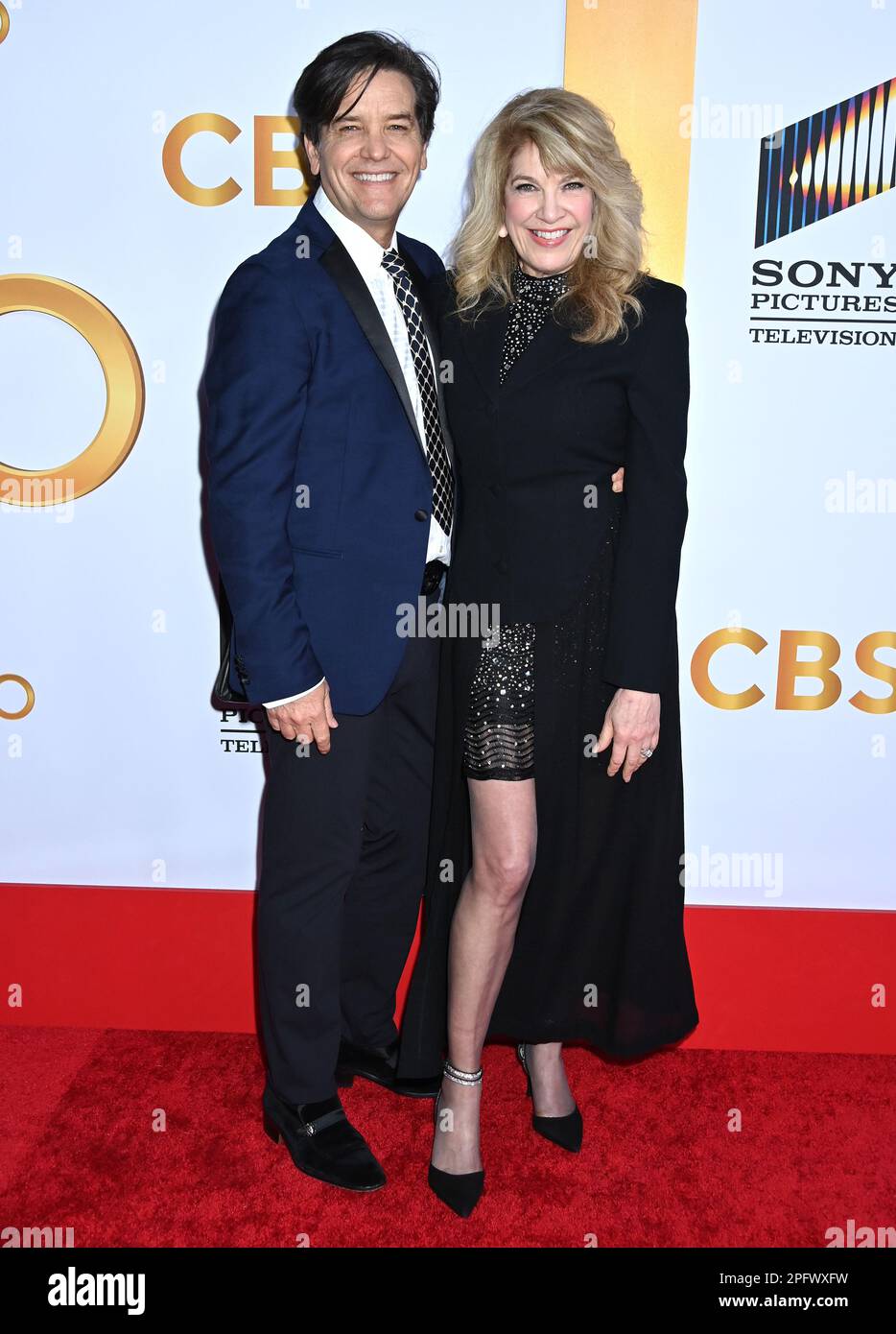 Michael Damian and wife Janeen Damian arriving at the 50th Anniversary ...