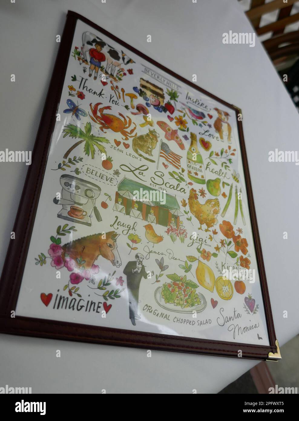 Beverly Hills, California, USA 18th March 2023 Menu at La Scala ...