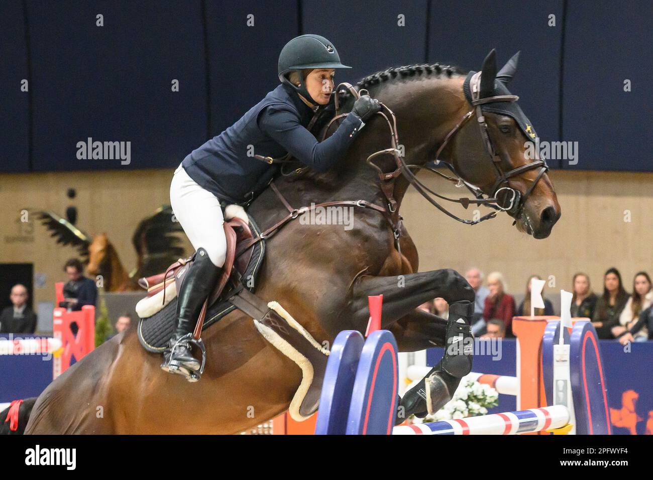 Jeanne Sadran is competing in the Saut Hermes Jumping CSI 5 at the ...