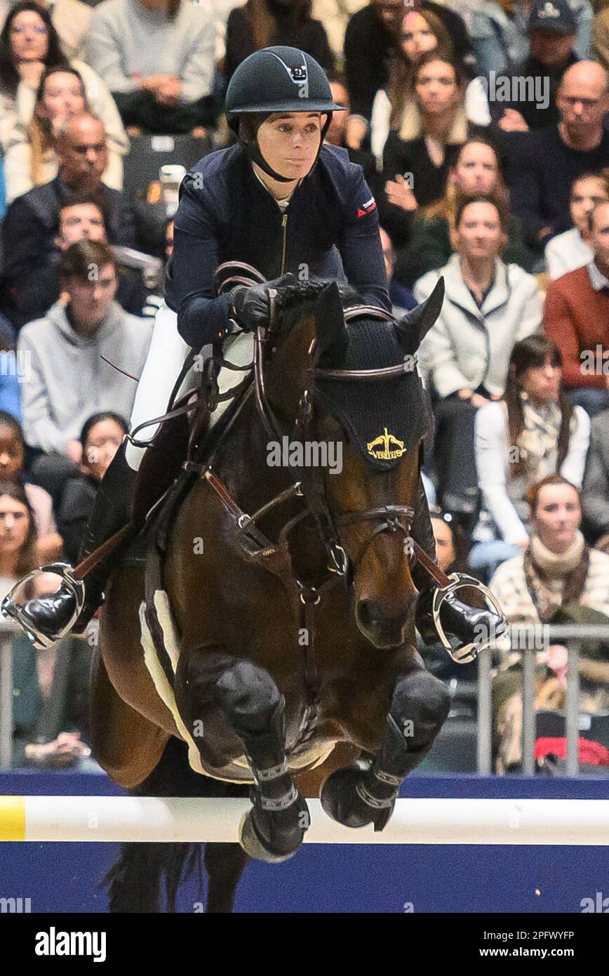 Jeanne Sadran is competing in the Saut Hermes Jumping CSI 5 at the ...
