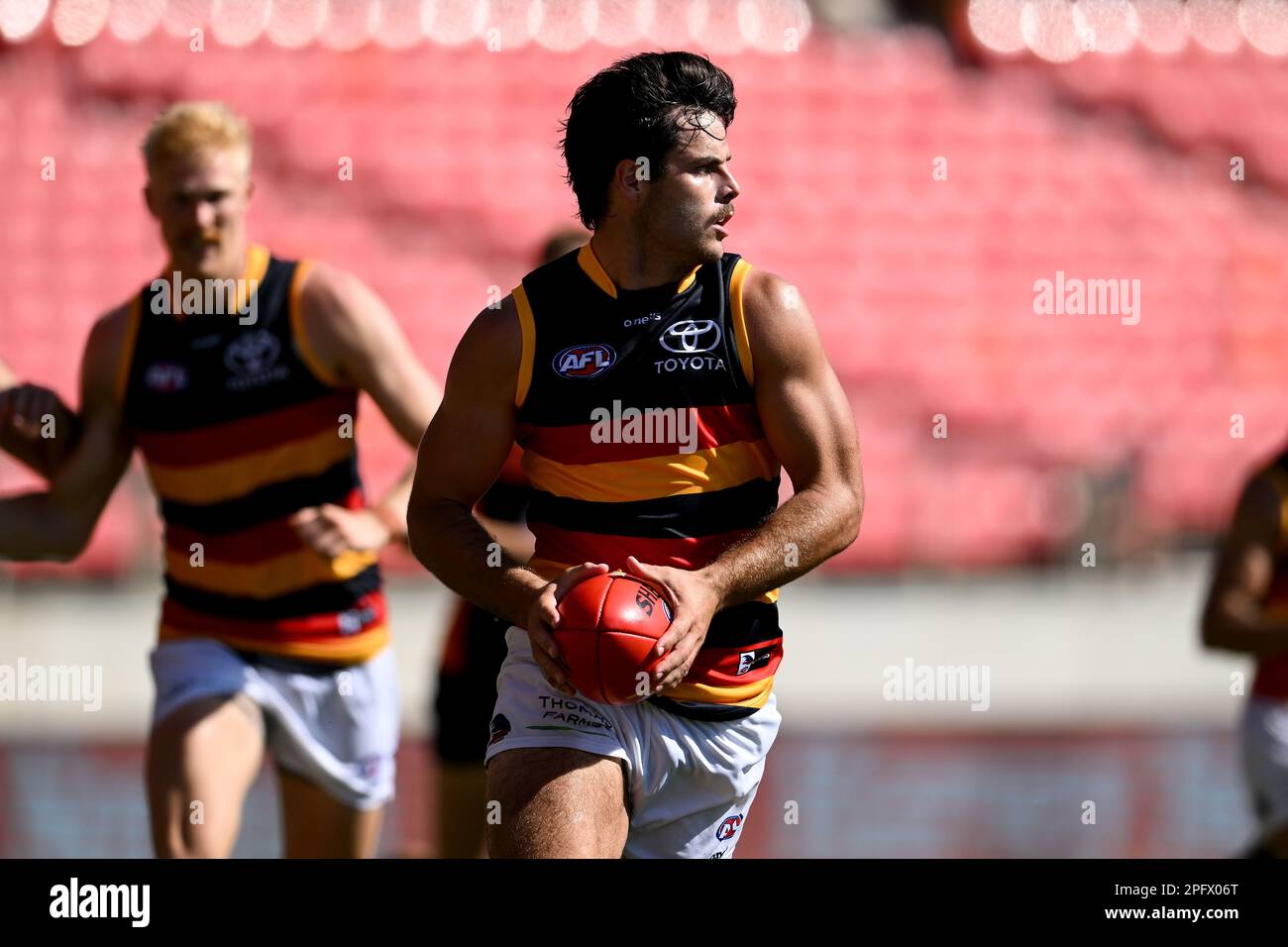 Darcy Fogarty of the Adelaide Crows in action during the AFL Round 1 ...