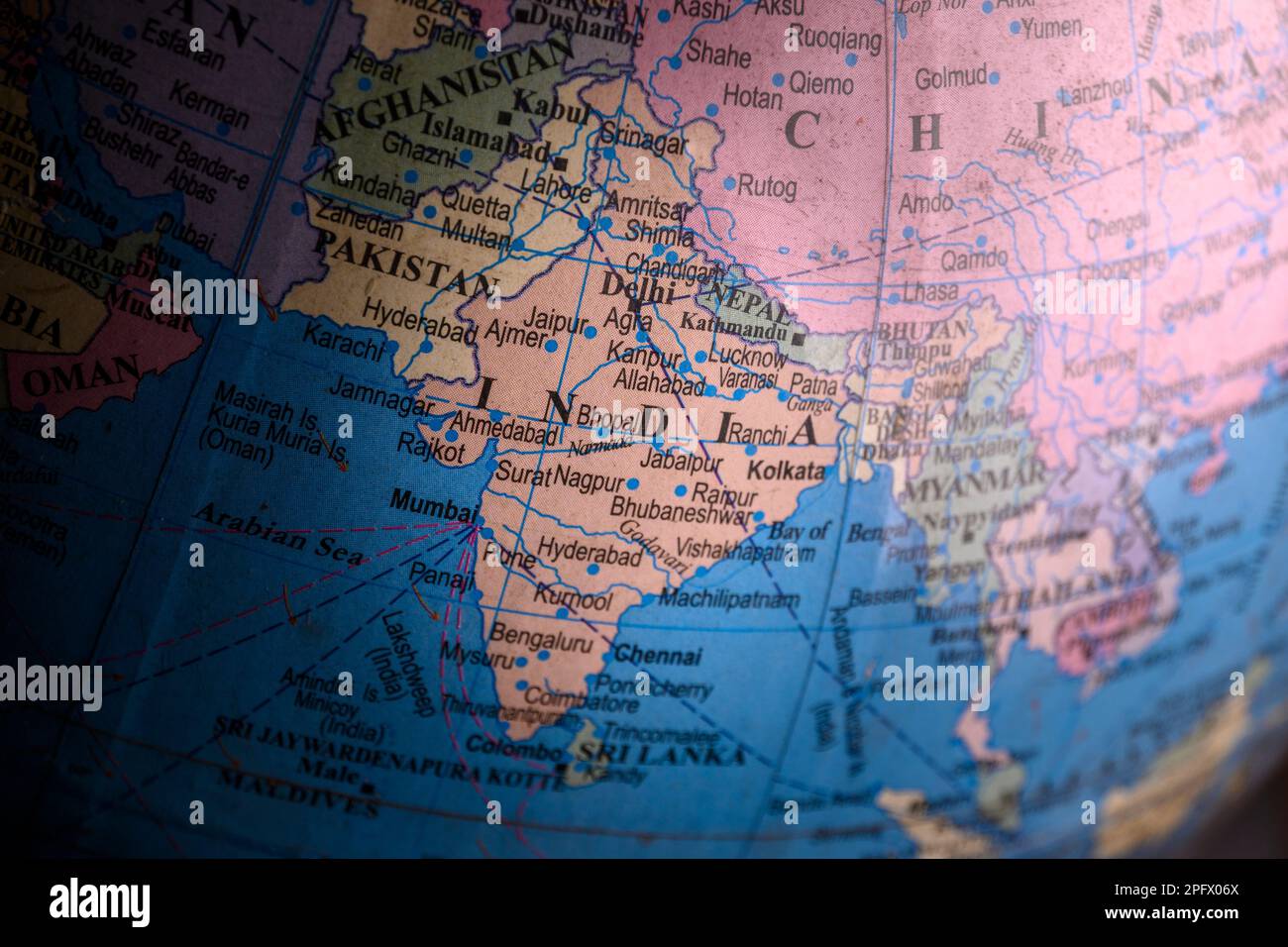 India political map national hi-res stock photography and images - Alamy