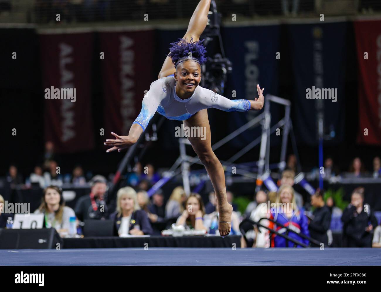 March 18, 2023: Florida's Trinity Thomas performs her floor routine ...