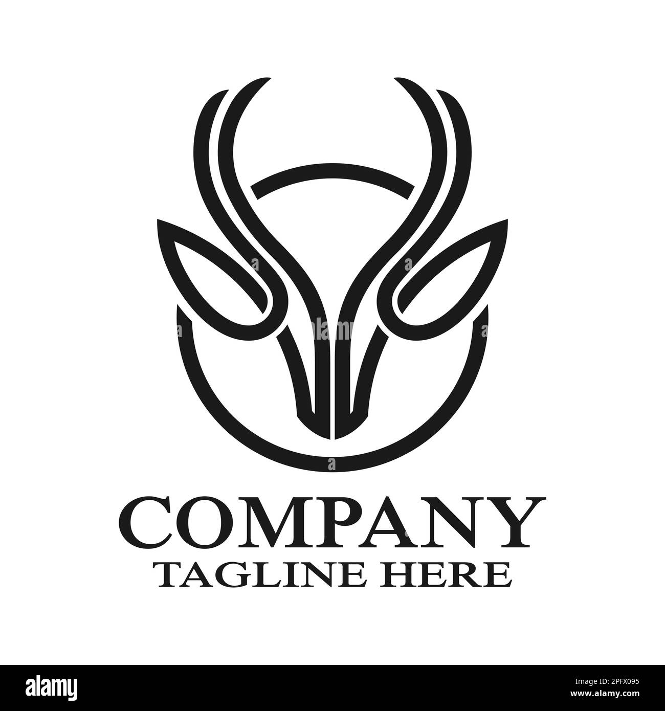 Modern simple deer logo. Vector illustration Stock Vector Image & Art ...