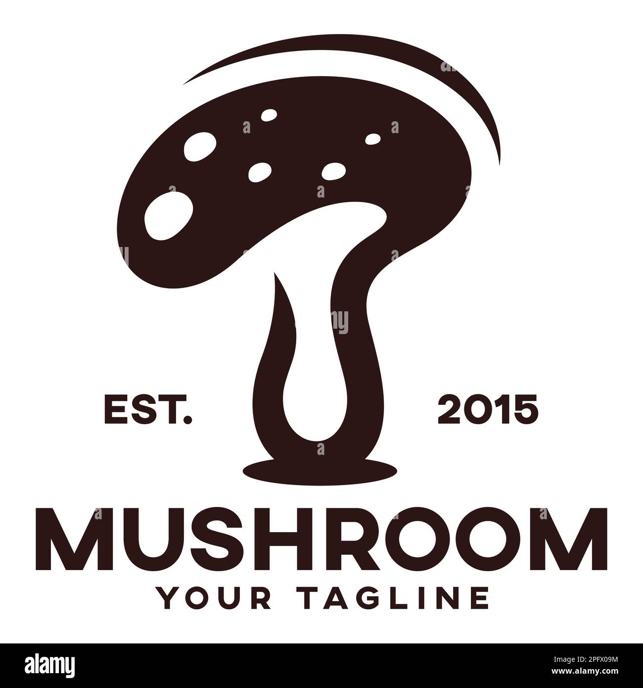 Modern mushroom logo. Vector illustration Stock Vector Image & Art - Alamy
