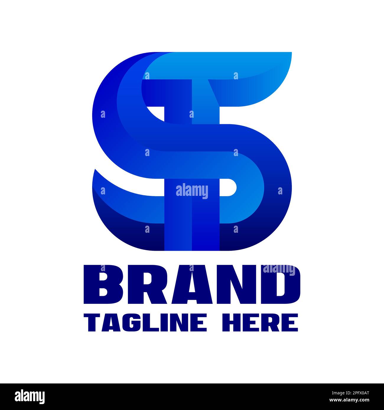 Modern letters ST or TS logo. Vector illustration Stock Vector Image & Art - Alamy