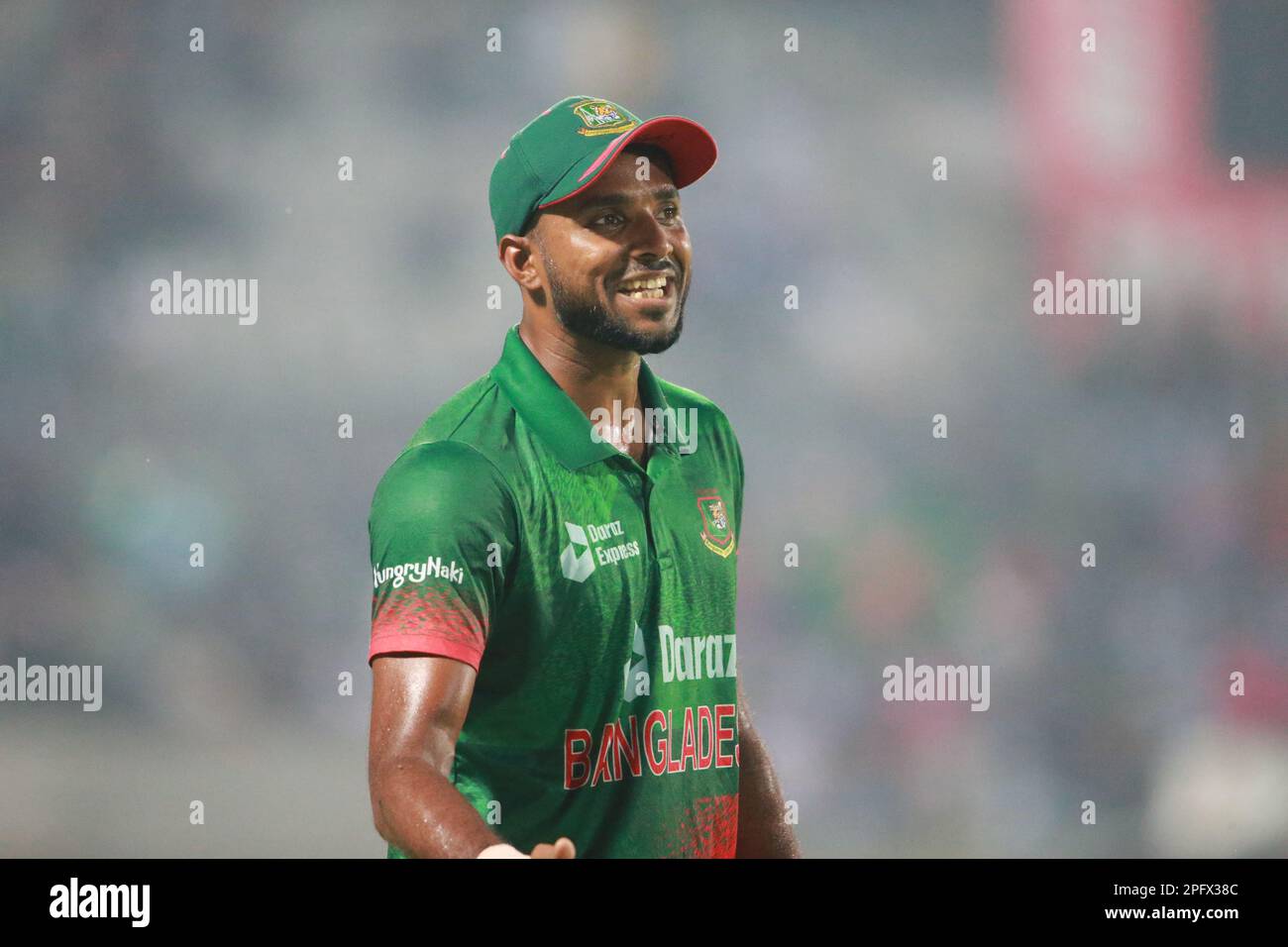 Ebadot Hossain during the Bangladesh-Ireland 1st ODI match at Sylhet ...