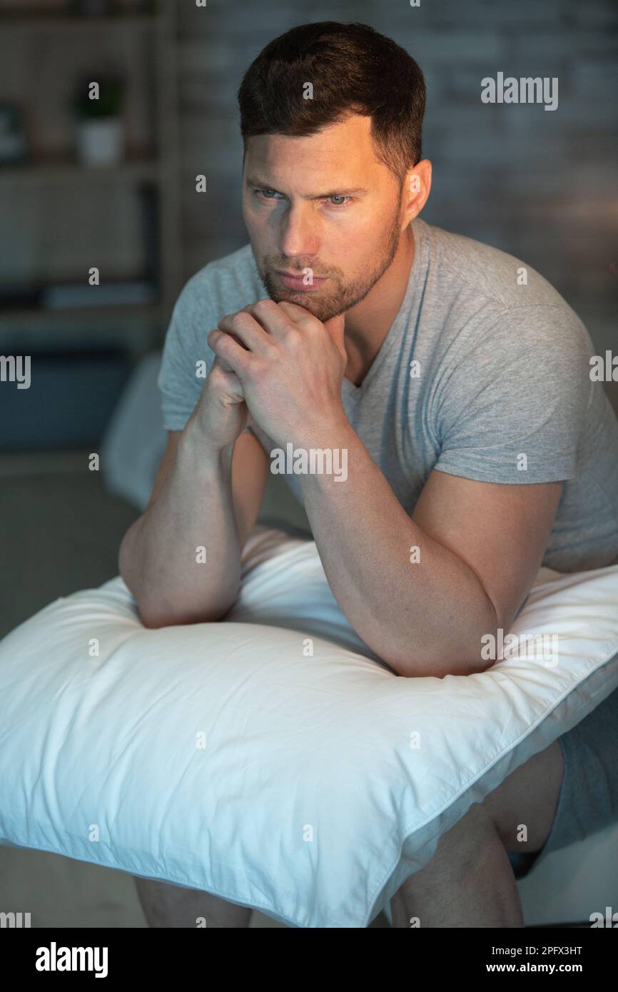 Middle age couple unhappy bed hi-res stock photography and images - Alamy