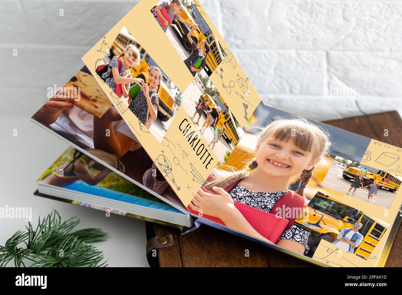 graduation album, photobook, printed photobooks Stock Photo - Alamy