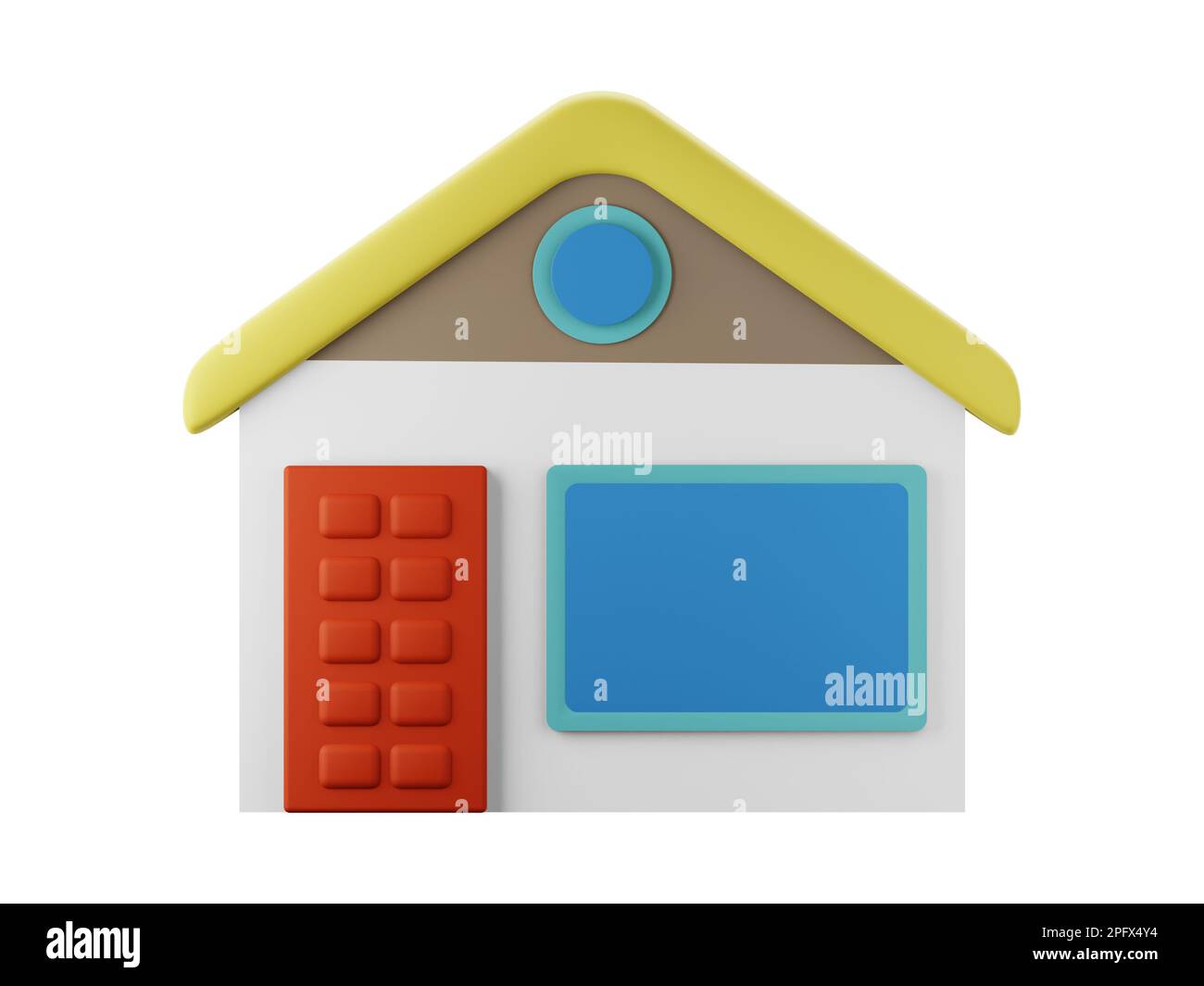 Vector home icon 3d hi-res stock photography and images - Alamy