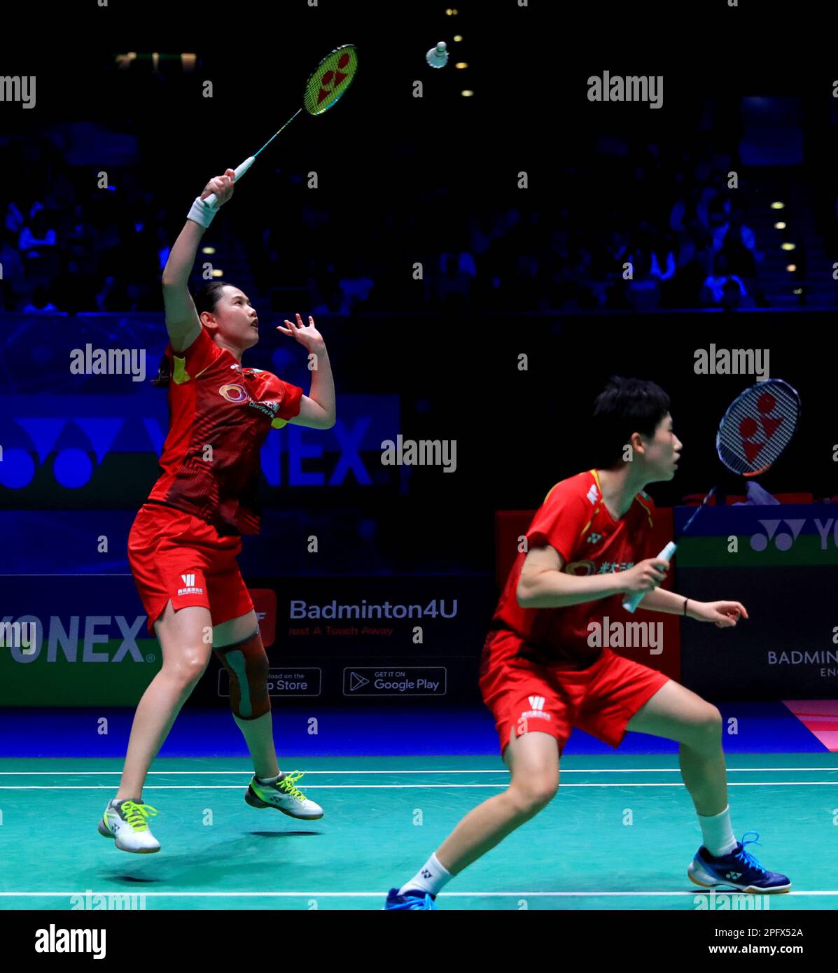 Birmingham, UK. 18th Mar, 2023. China's Zhang Shuxian and Zheng Yu (L ...