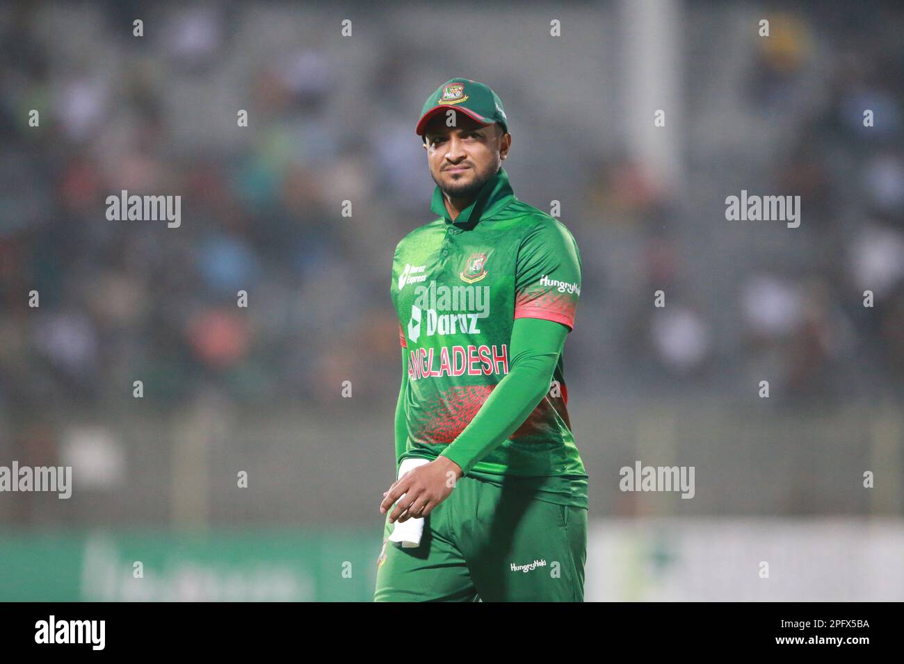 Shakib Al hasan during the Bangladesh-Ireland 1st ODI match at Sylhet ...