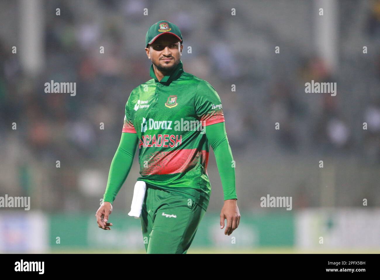 Shakib Al hasan during the Bangladesh-Ireland 1st ODI match at Sylhet ...