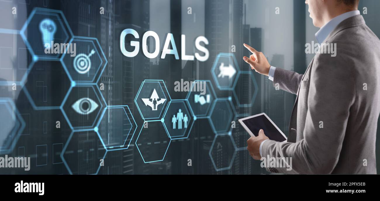 Teamwork Goals Strategy Business Support Concept Stock Photo - Alamy