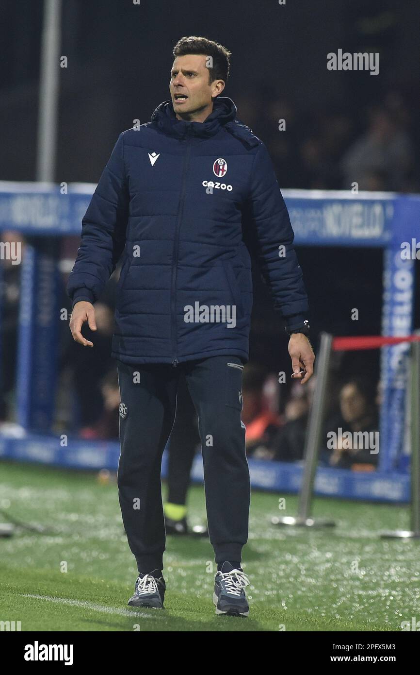 Salerno, Italy. 18th Mar, 2023. Thiago Motta Manager of Bologna FC ...