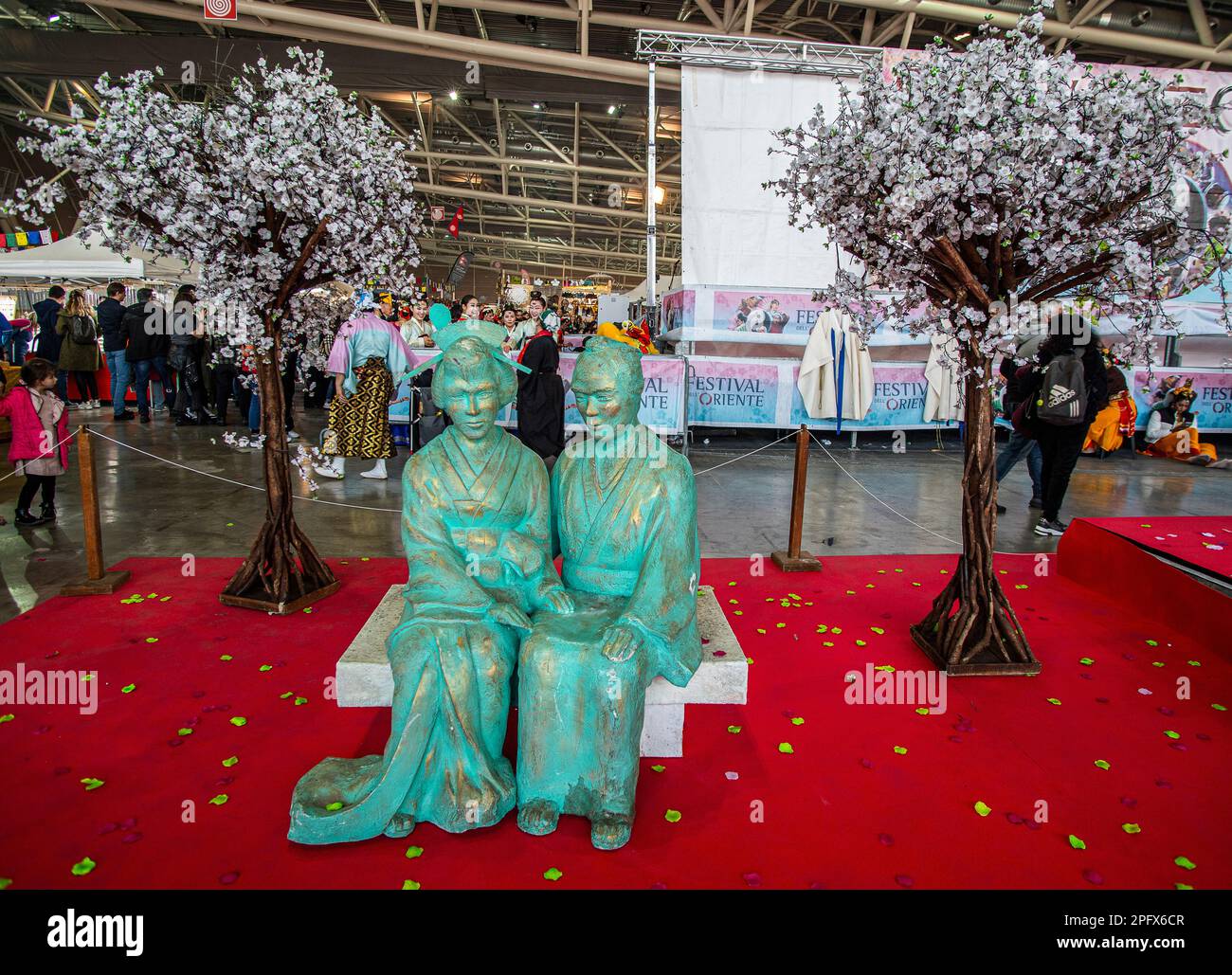 Italy Piedmont Turin Festival dell'Oriente 2023 - japanese statue ...