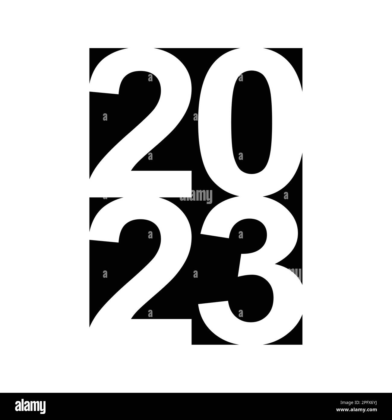 Happy new year 2023 wallpaper Black and White Stock Photos & Images - Alamy
