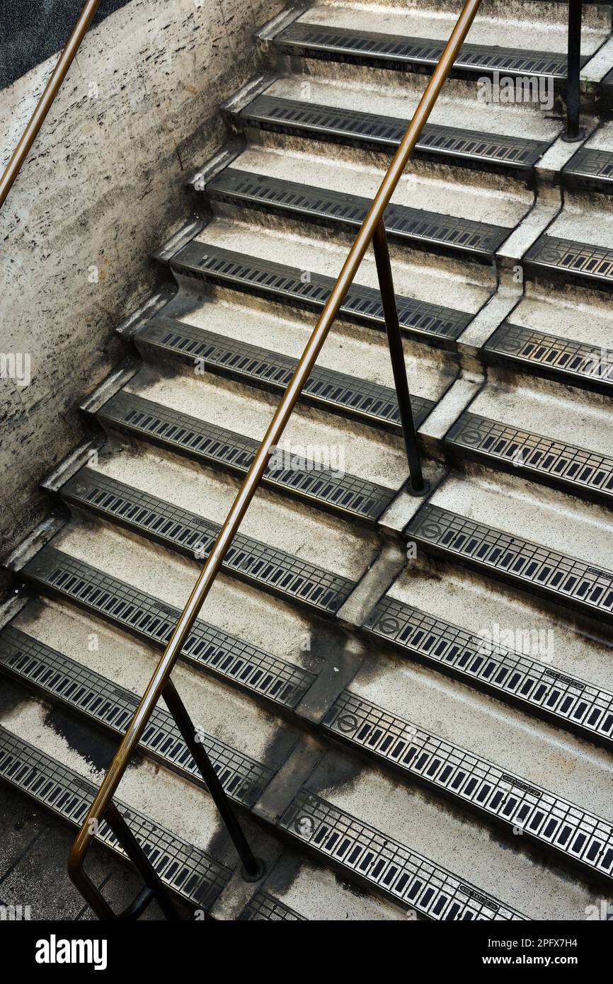 London underground stairs Stock Photo - Alamy