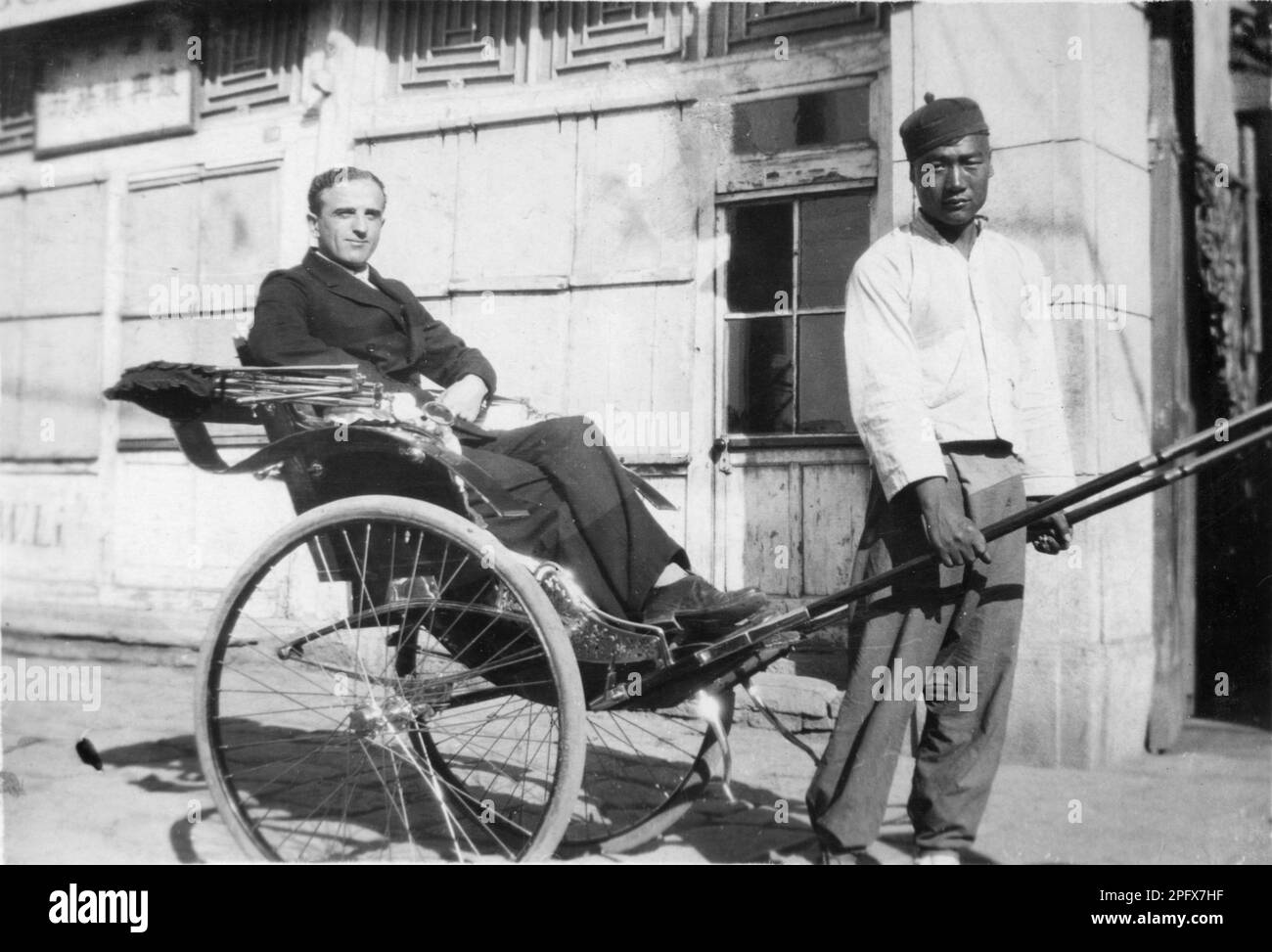 Asian rickshaw Black and White Stock Photos & Images - Alamy
