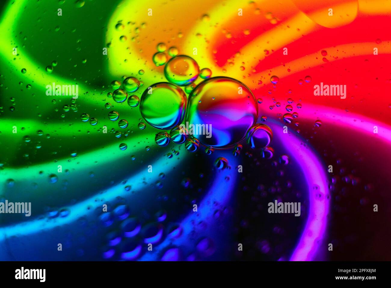 rainbow colors oleography Stock Photo - Alamy