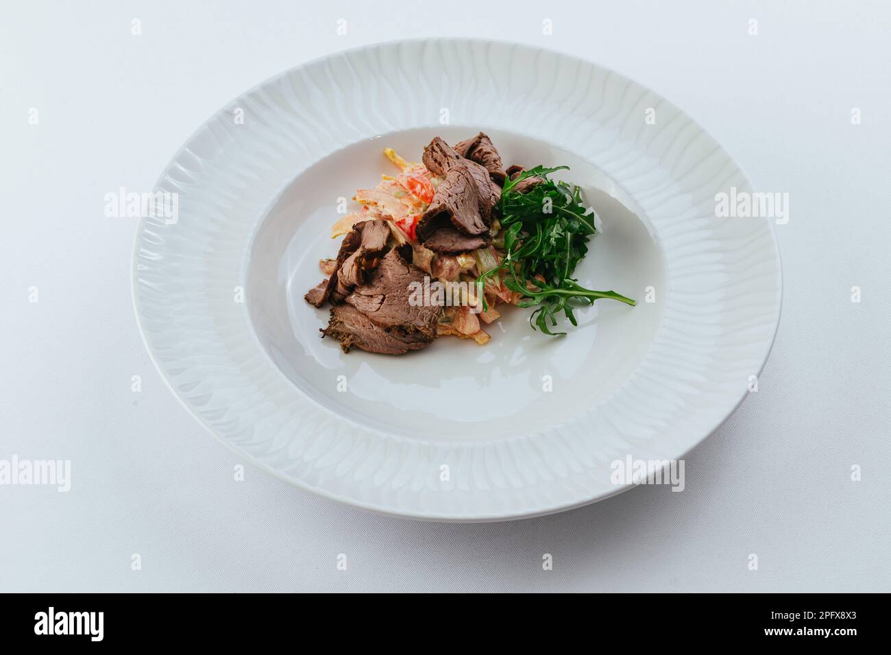 restaurant food on a white background. restaurant menu. photos for the ...