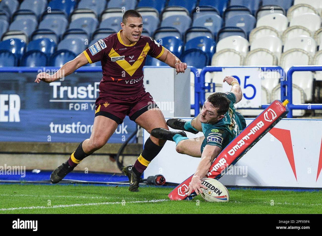 Huddersfield, England - 17th March 2023 - Jake Wardle of Wigan Warriors ...