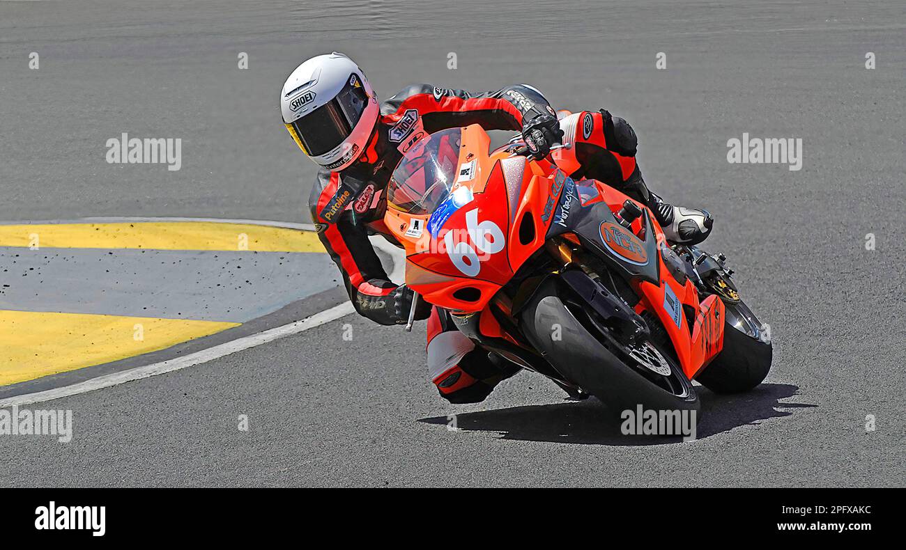 Racing Motorbike Cornering Stock Photo - Alamy