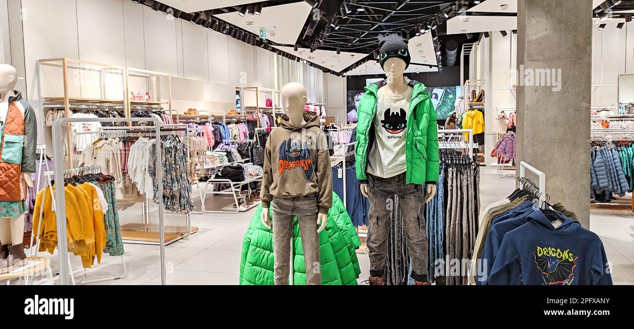 Poland, Bydgoszcz - September 29, 2022: Children's mannequins in shop ...